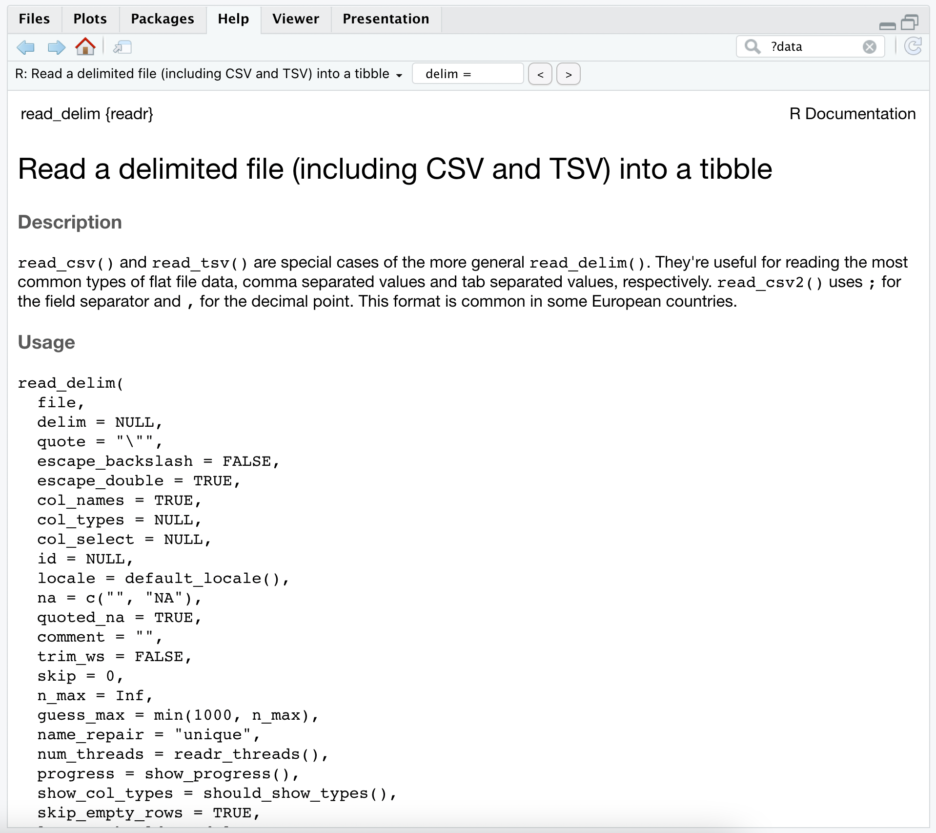 Importera data - Science